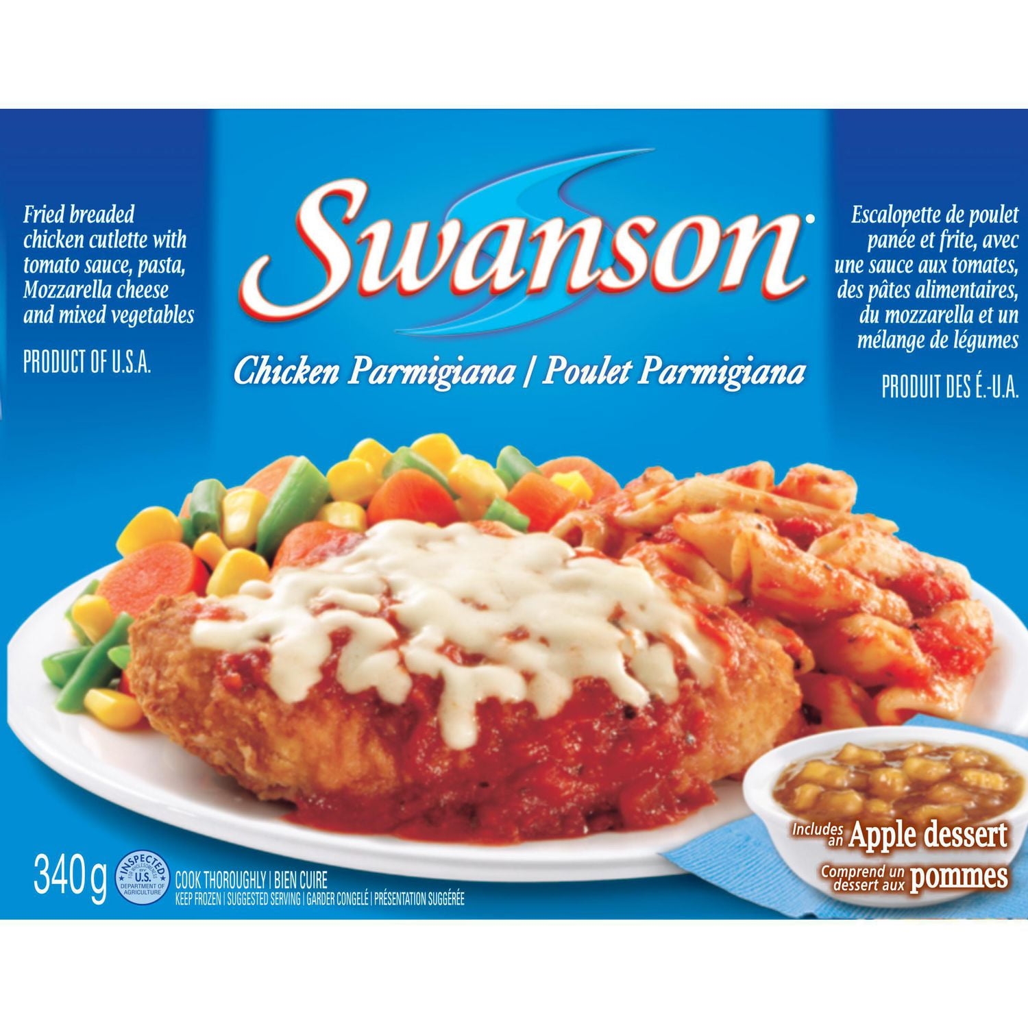 Swanson Chicken Parmigiana with Apple Dessert | Walmart Canada