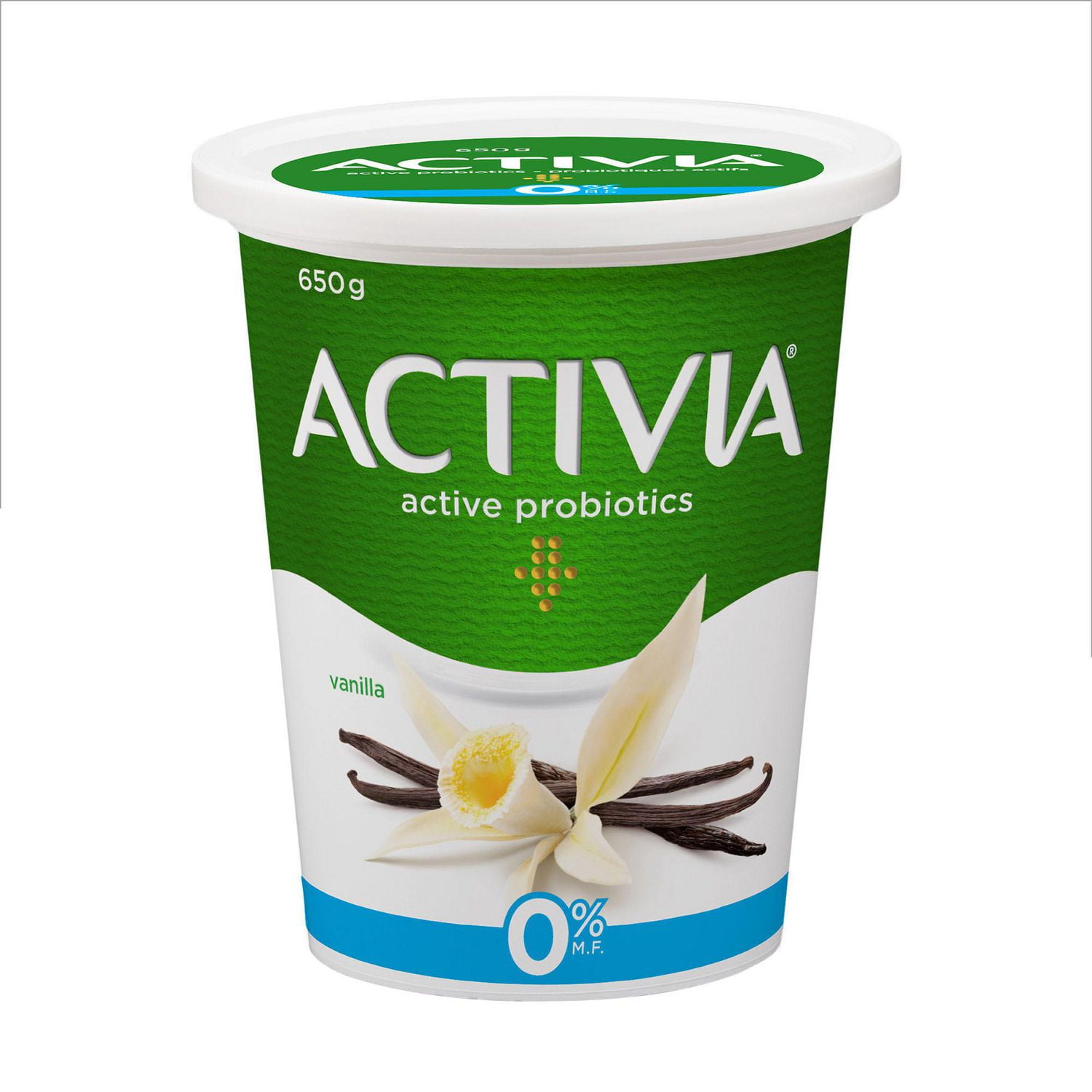 Activia Yogurt With Probiotics Fat Free 0 Mf Vanilla Flavour 650g Walmart Canada