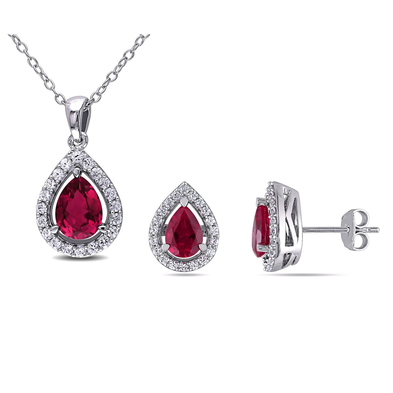 Click here for Tangelo 4.88 Carat T. G.W. Created Ruby And Create... prices