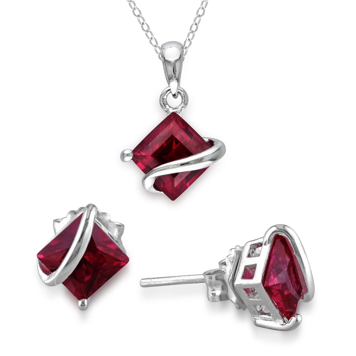 Click here for Tangelo 4.38 Carat T. G.W. Created Ruby Sterling S... prices