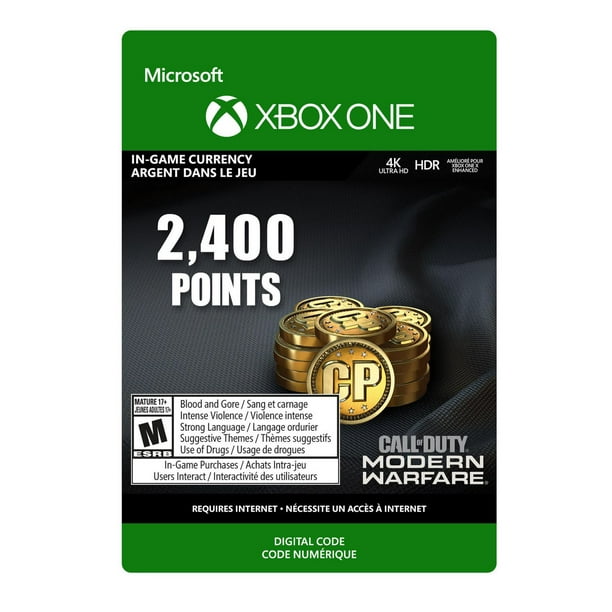 Xbox One Call of Duty: Modern Warfare Points - 2,400 [Download ...