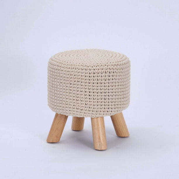 Hometrends Round Crochet Stool - Walmart.ca