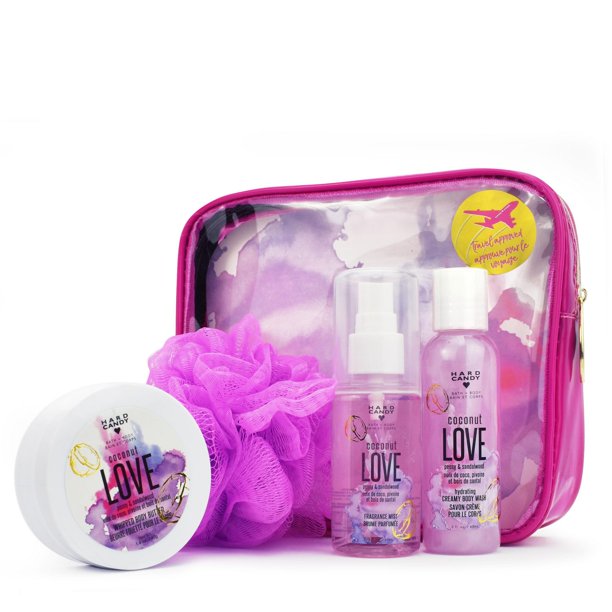 Hard Candy Bathing Beauty Bath and Shower Giftset - Love, Coconut, 60 ...