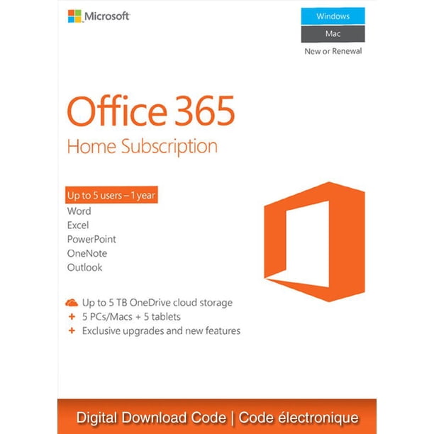 Microsoft Office 365 Home Digital Download - Walmart.ca