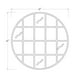 Manor Park Modern Farmhouse Round Circle Grid Mirror - Black - Walmart.ca