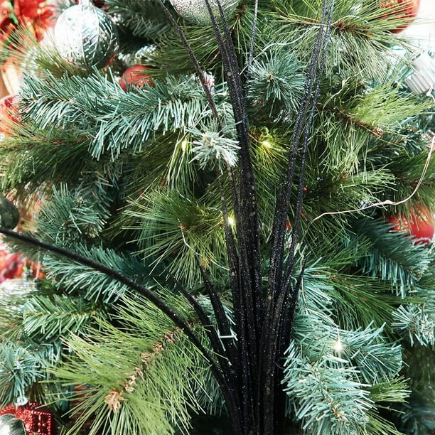 Holiday Time Black Glitter Branch Pick, GLITTER PICK - Walmart.ca
