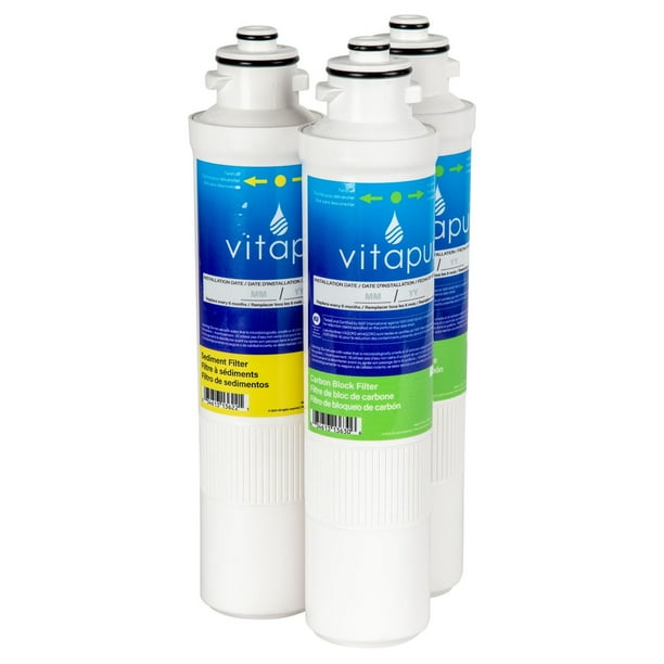 Vitapur® Filter Replacement Kit for Under-Sink RO Water Filtration ...