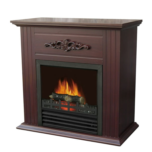 DÉCOR FLAME ELECTRIC FIREPLACE WITH 28" MANTEL - Walmart.ca
