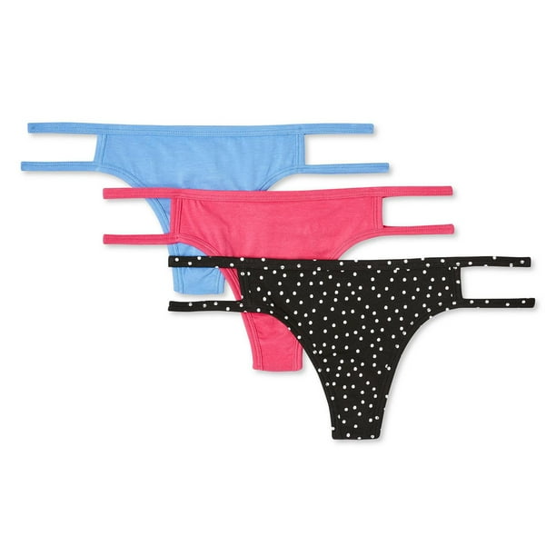 No Boundaries Women's Thong 3-Pack - Walmart.ca