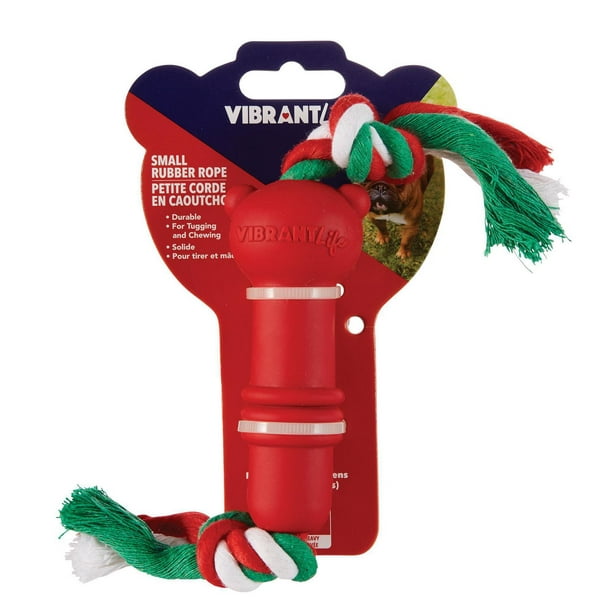 VIBRANT LIFE SMALL RUBBER ROPE DOG TOY - Walmart.ca