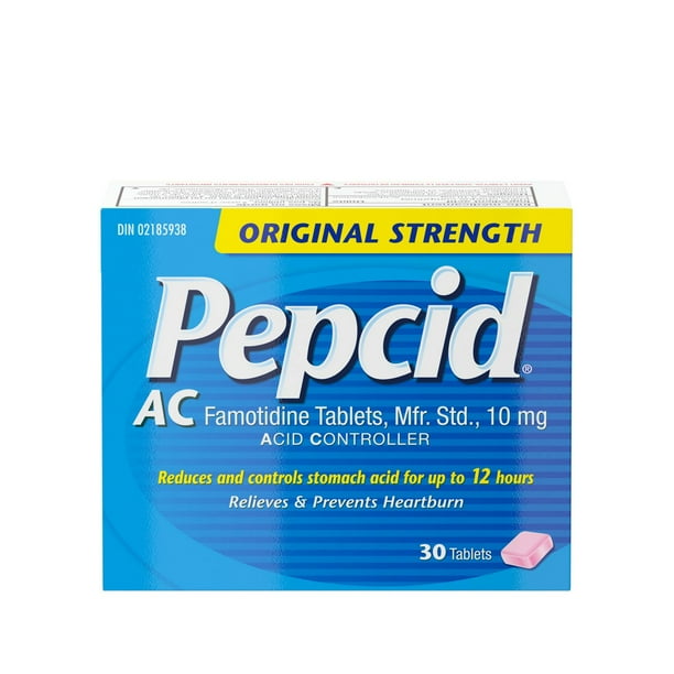 Pepcid Original Strength, Acid Reducer and Antacid for Heartburn, 30 ...