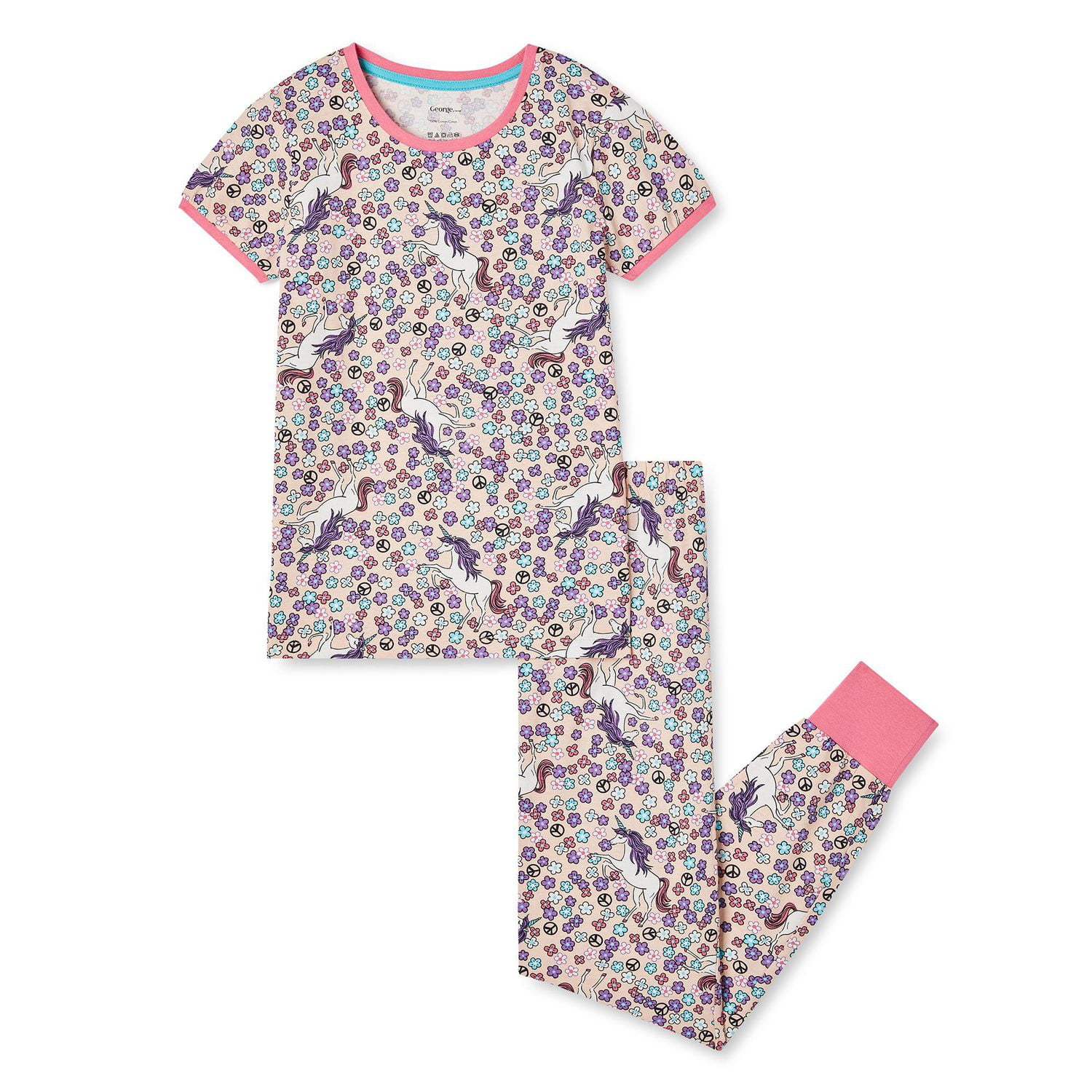 George Girls' Pajamas 2-Piece Set - Walmart.ca