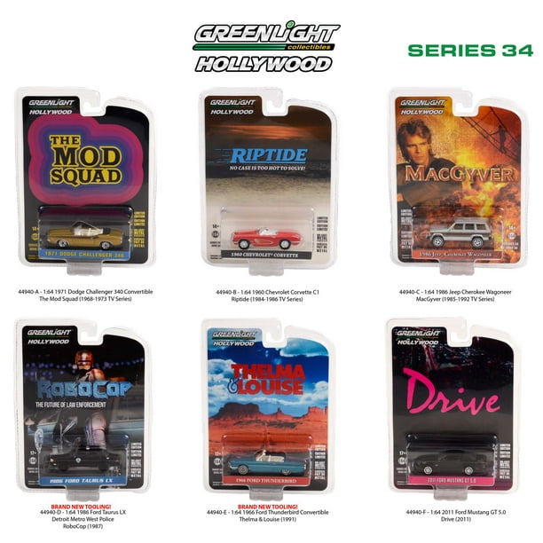 GreenLight 1:64 Hollywood Die-Cast Vehicles Series 34 - Walmart.ca