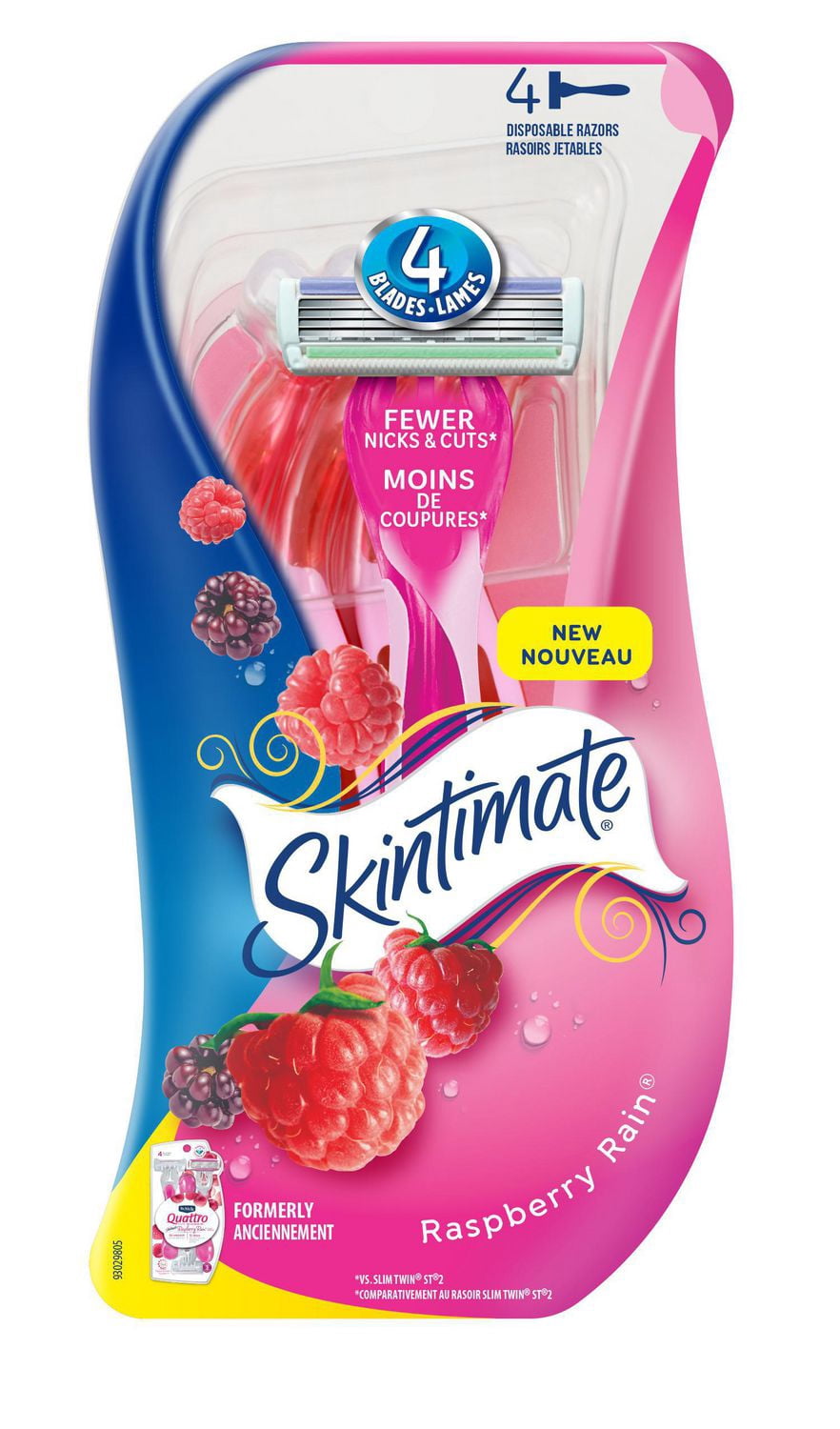 Skintimate Raspberry Rain Scented Disposable Razor | Walmart Canada