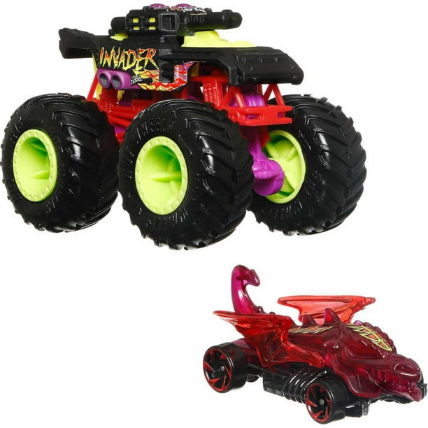 Hot Wheels Monster Truck 1:64 Invader Vehicle - Walmart.ca