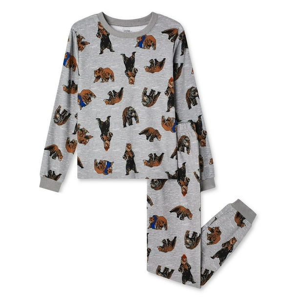 George Boys' Flannel Pajamas 2-Piece Set - Walmart.ca