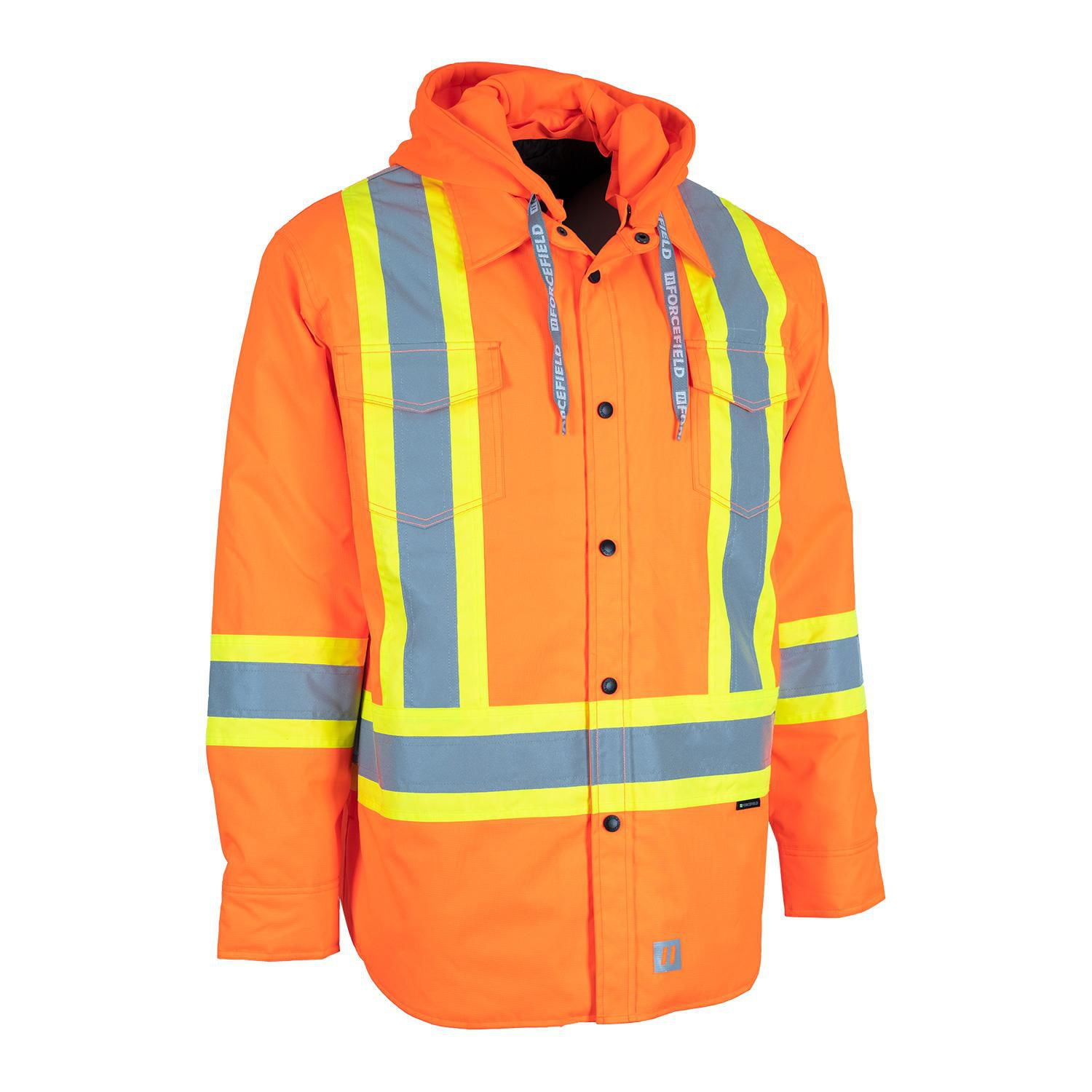 Click here for Forcefield Hi-Vis Hoodie Shacket With Detachable H... prices