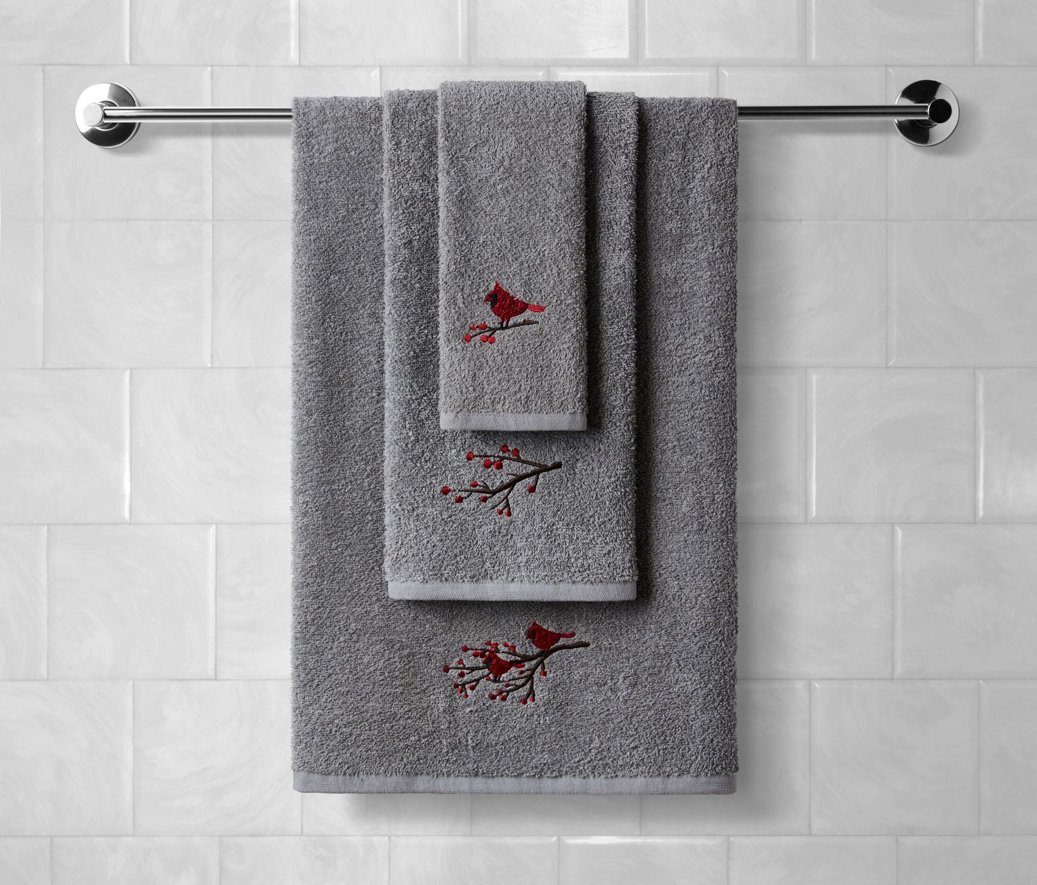 Holiday time Cardinal 3PC Towel Set | Walmart Canada