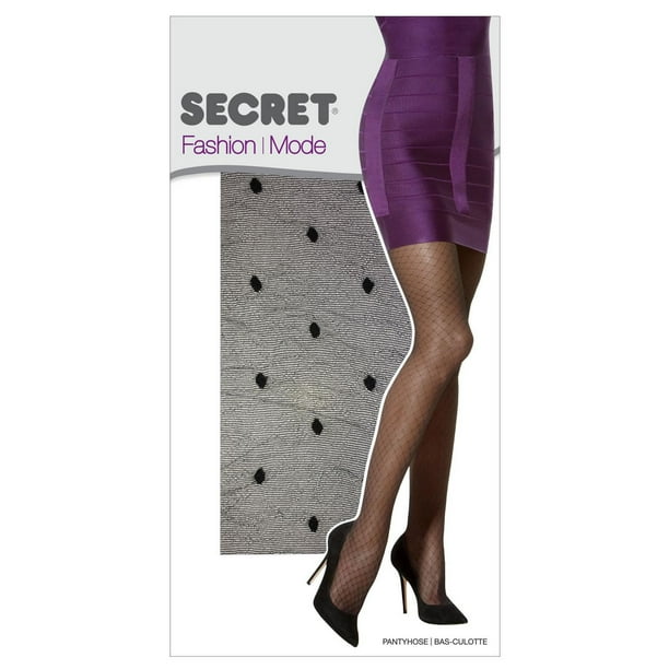 Secret® Polka Dot Pattern Control Top Fashion Pantyhose 1pk, Sizes A/B ...