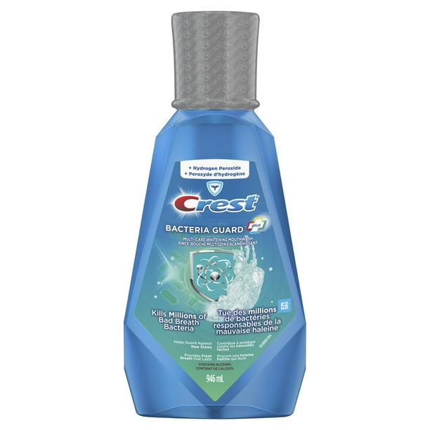 Crest Pro-Health Bacteria Guard Mouthwash with Alcohol, Mint, 946ML ...