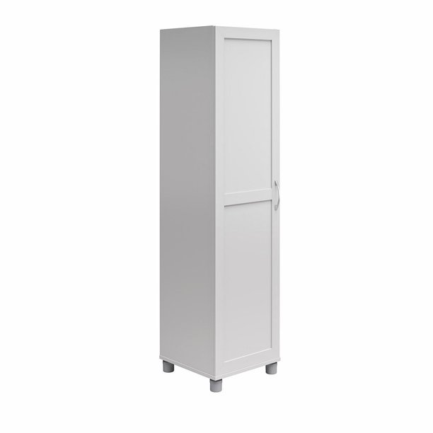 Systembuild Evolution Lory Framed 60" Tall Storage Cabinet, White ...