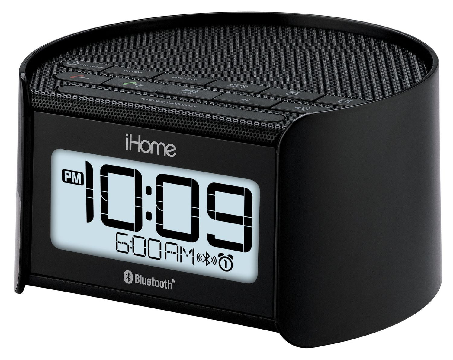 IHome Bluetooth Bedside Dual Alarm Clock Radio With Speakerphone IHome Bluetooth Bedside Dual Alarm Clock Radio With Speakerphone