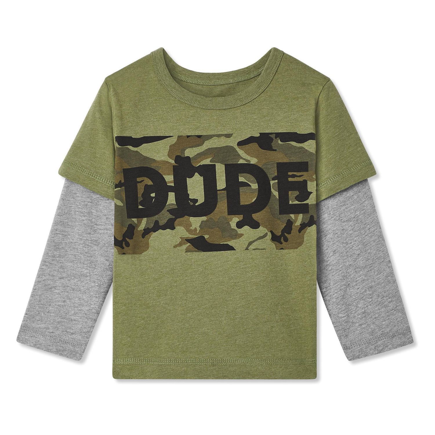 George Toddler Boys' Long Sleeve Fooler Top | Walmart Canada