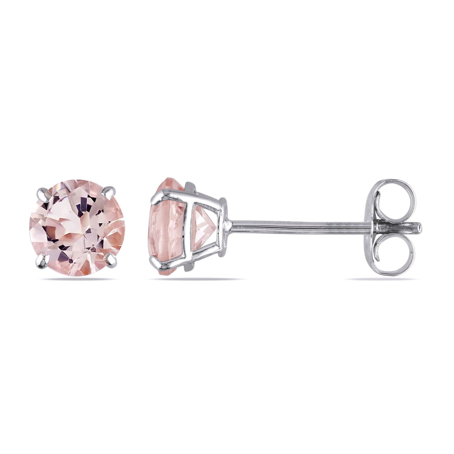 Click here for Tangelo 1 Carat T. G.W. Morganite 14k White Gold S... prices