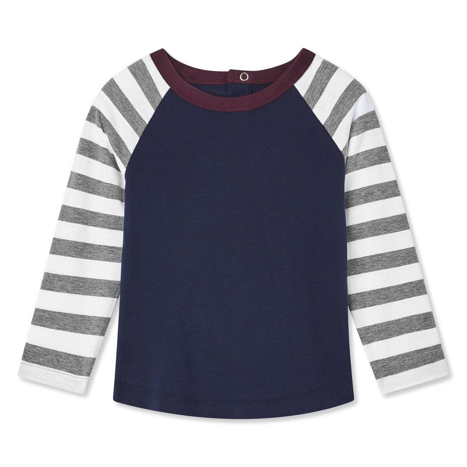 George Toddler Boys' Stripe Raglan Tee | Walmart Canada