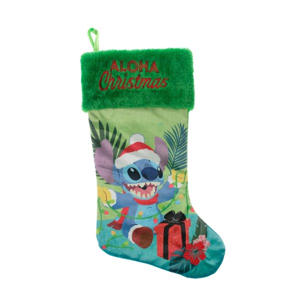 Disney's Stitch 20" Christmas Stocking, Disney, Stitch 20 inch Velour ...