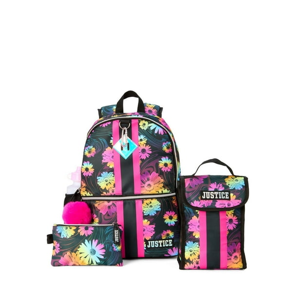 Justice Backpack Set, Floral 6pc backpack set - Walmart.ca