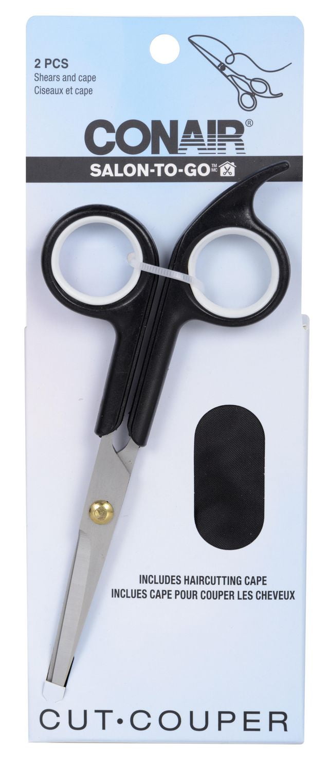 Conair Salon-To-Go Shears With Cape, SHEARS & CAPE - Walmart.ca