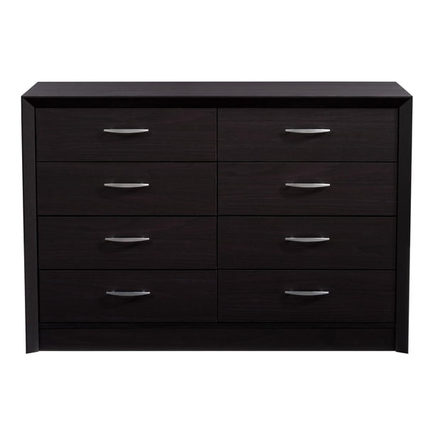 CorLiving Newport Mid-Century Modern 8-Drawer Wide Double Dresser for ...