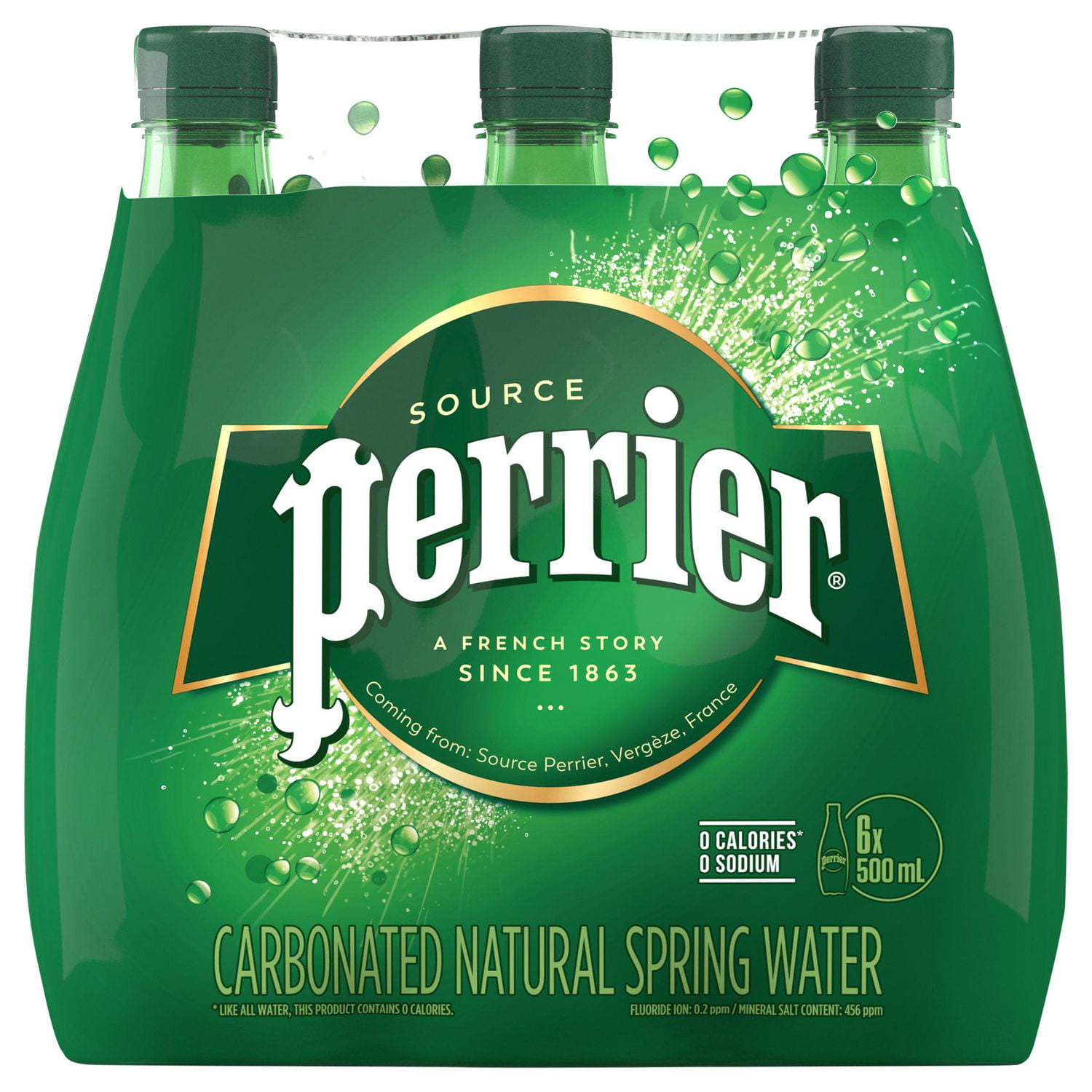 Perrier Sparkling Carbonated Water – 6x500 mL Plastic Bottle | Walmart Canada