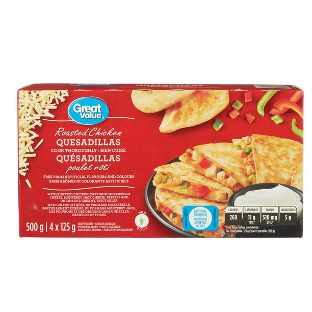 Great Value Chicken Quesadillas - Walmart.ca