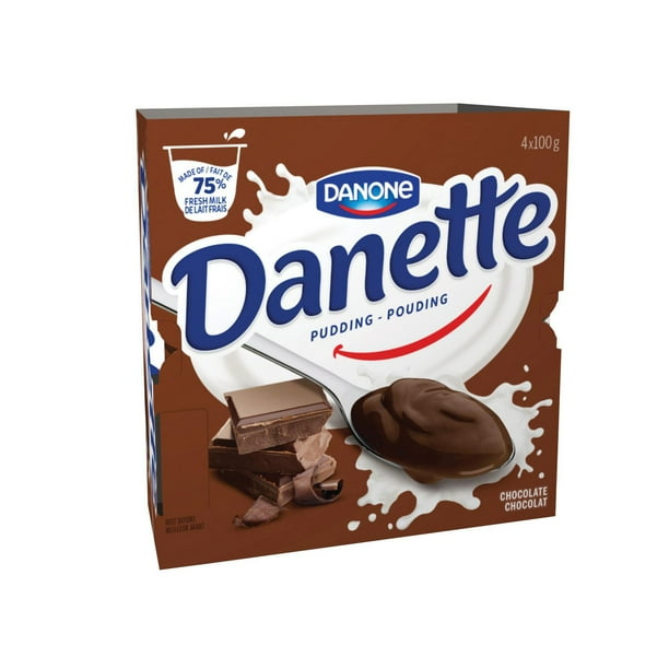 Danette Chocolate Pudding, Refrigerated Pudding Snack, 4 Count - Walmart.ca