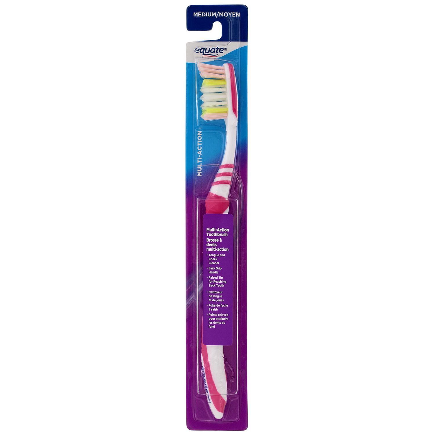 Equate Multi-Action Toothbrush (Medium), 1 count - Walmart.ca