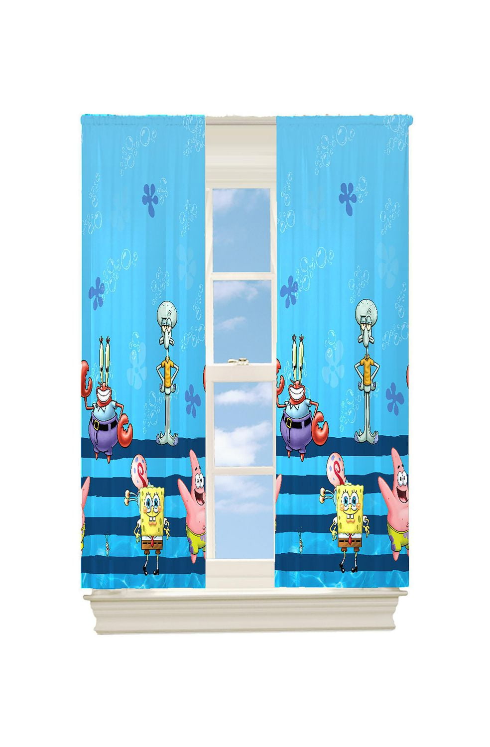 Spongebob " F is for Friends" Room Darkening Drapes-Pair | Walmart Canada