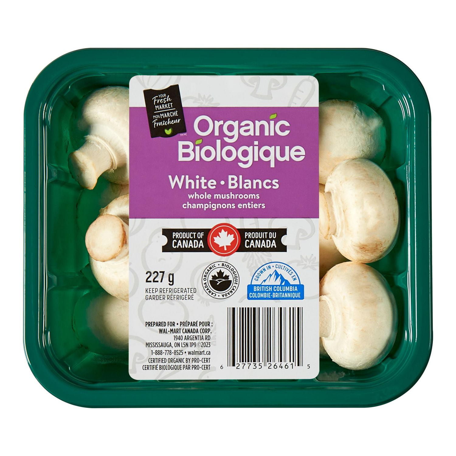 Click here for Your Fresh Market Organic White Whole Mushrooms prices
