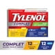 Tylenol Extra Strength Complete Cold, Cough & Flu Caplets, Day & Night ...