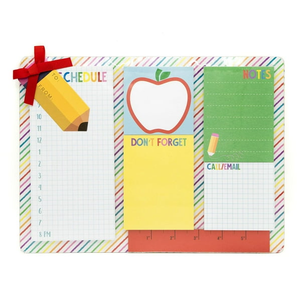 Assorted List Pads with paper ruler and folder, Bright Color - Walmart.ca