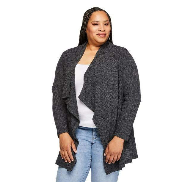 Iyla Plus Women's Waterfall Cardigan - Walmart.ca