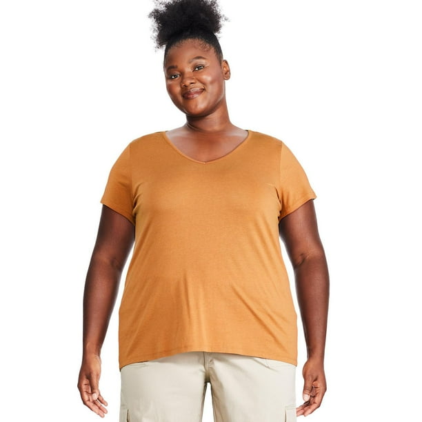 George Plus Women's V-Neckline Tee - Walmart.ca