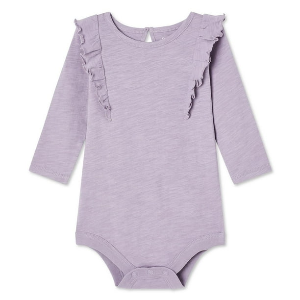 George Baby Girls' Ruffle Bodysuit, Sizes 0-24 months - Walmart.ca