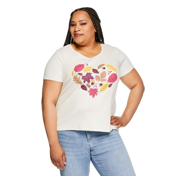 Iyla Plus Women's Crew Neckline Tee, Sizes 1X-4X - Walmart.ca