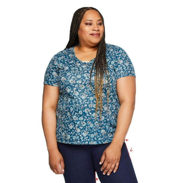 Iyla Plus Women's Crew Neckline Tee - Walmart.ca