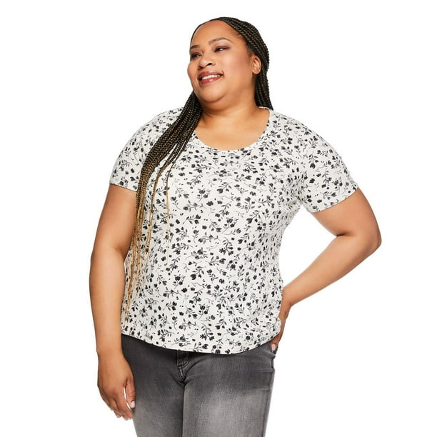 Iyla Plus Women's Crew Neckline Tee - Walmart.ca
