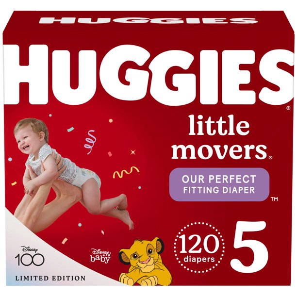 HUGGIES Little Movers Diapers, Econo Pack, Sizes: 3-7 | 156-80 Count ...