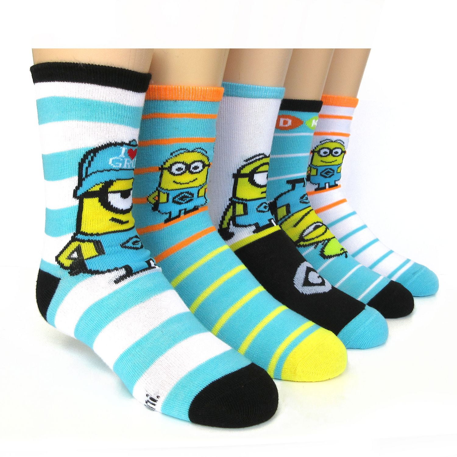 Minions Universal Boys' 5-Pair Crew Socks | Walmart Canada