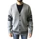 NITROGEN MEN'S KNIT STRIPE CARDIGAN SWEATER - Walmart.ca